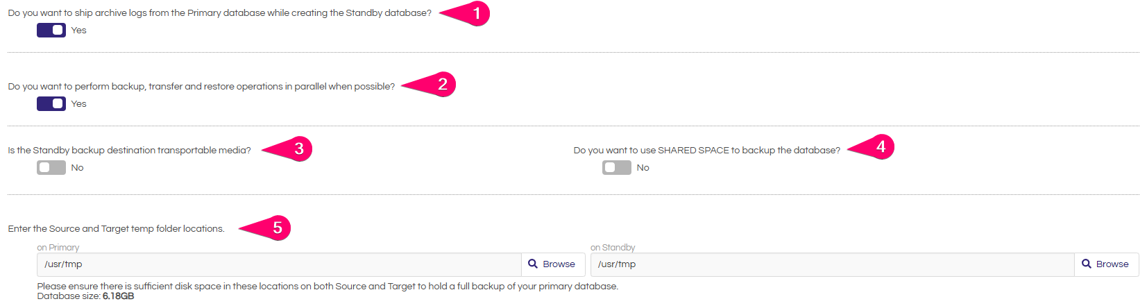 Create Standby Database (CSD) – Dbvisit Support
