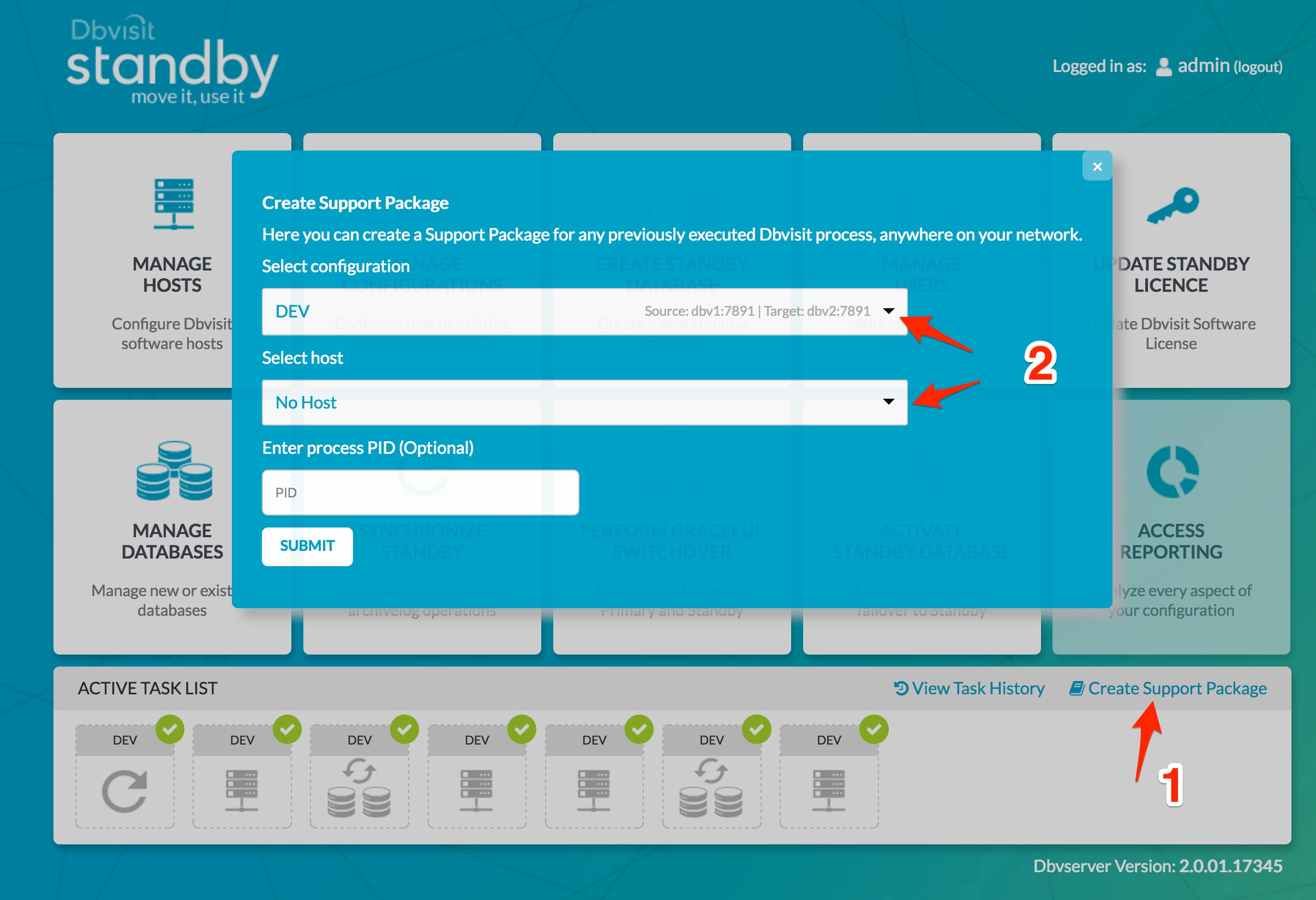 Troubleshooting – Dbvisit Support