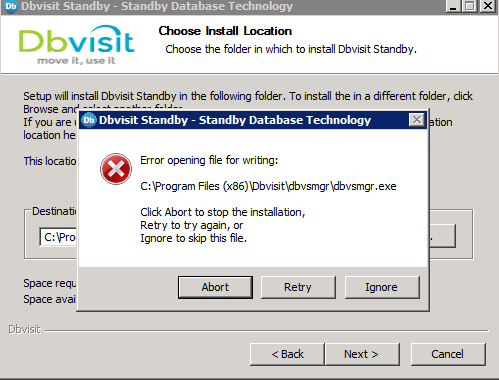 Troubleshooting – Dbvisit Support