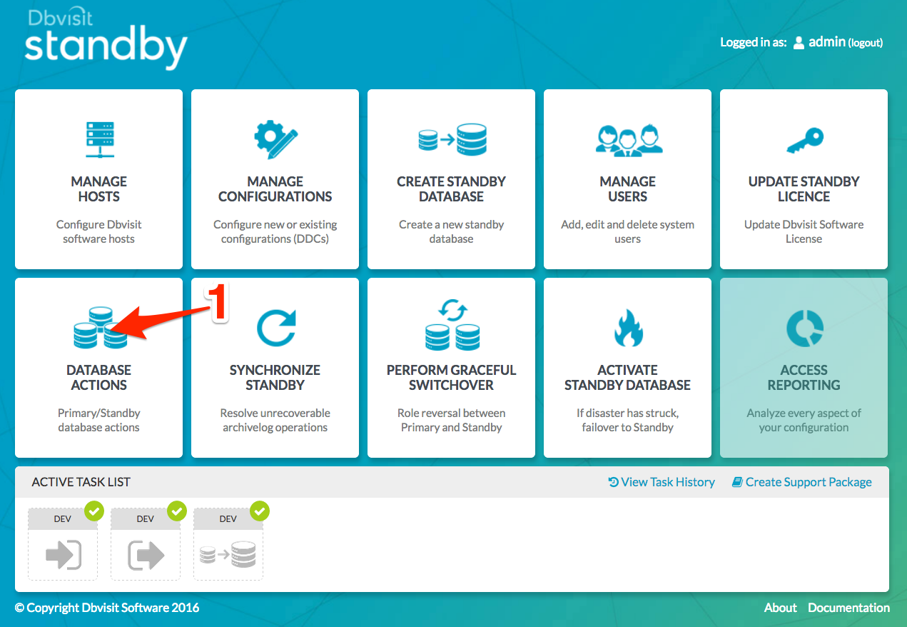 Reporting and Monitoring – Dbvisit Support