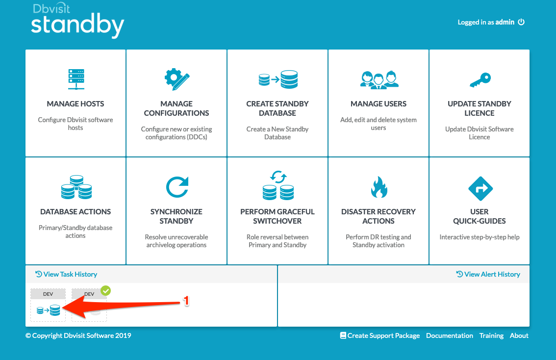 Create Standby Database (CSD) – Dbvisit Support