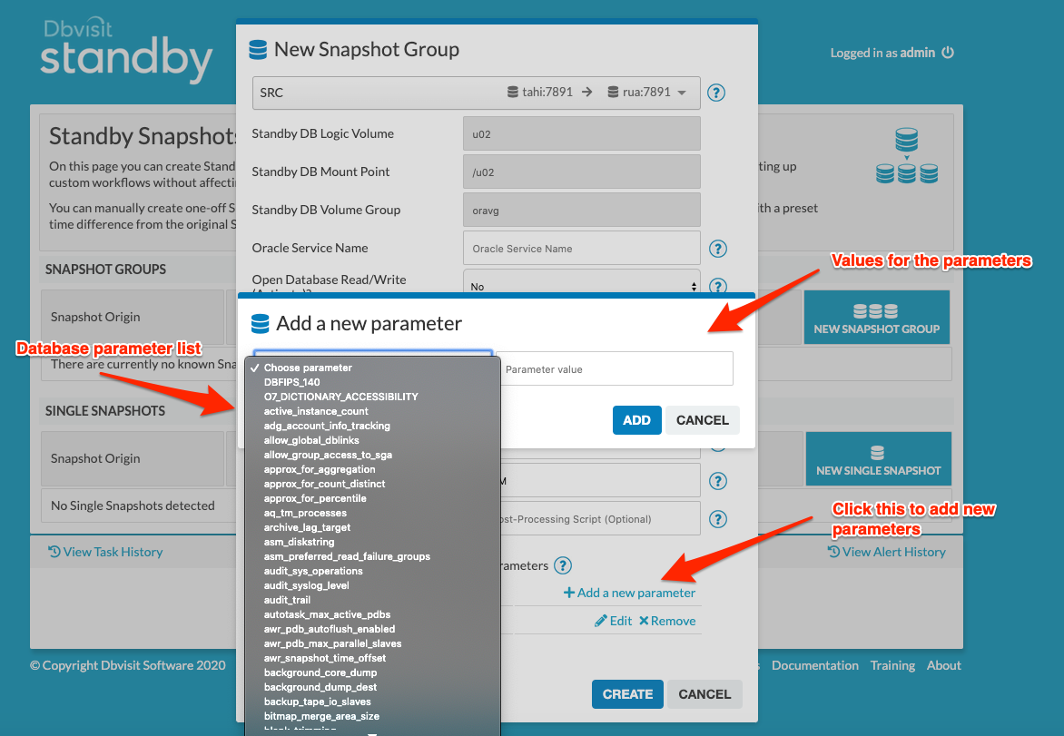 Dbvisit Standby Snapshot Option – Dbvisit Support