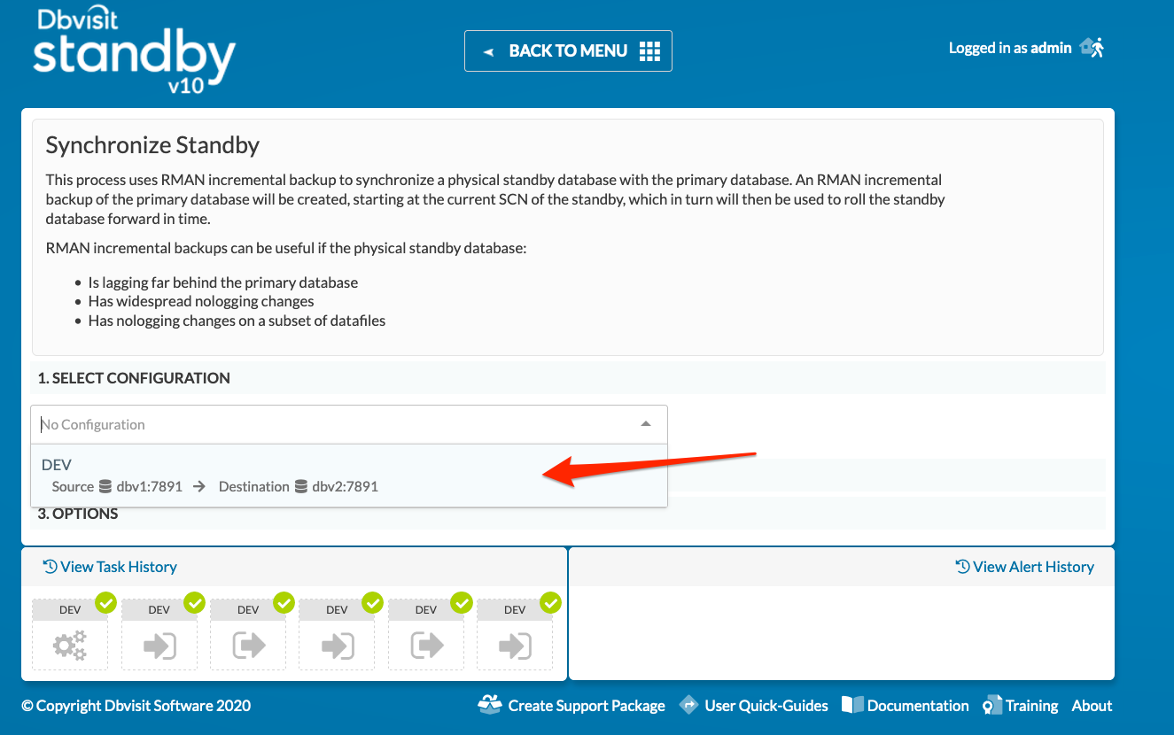 The Synchronize Standby Database Option Dbvisit Support 