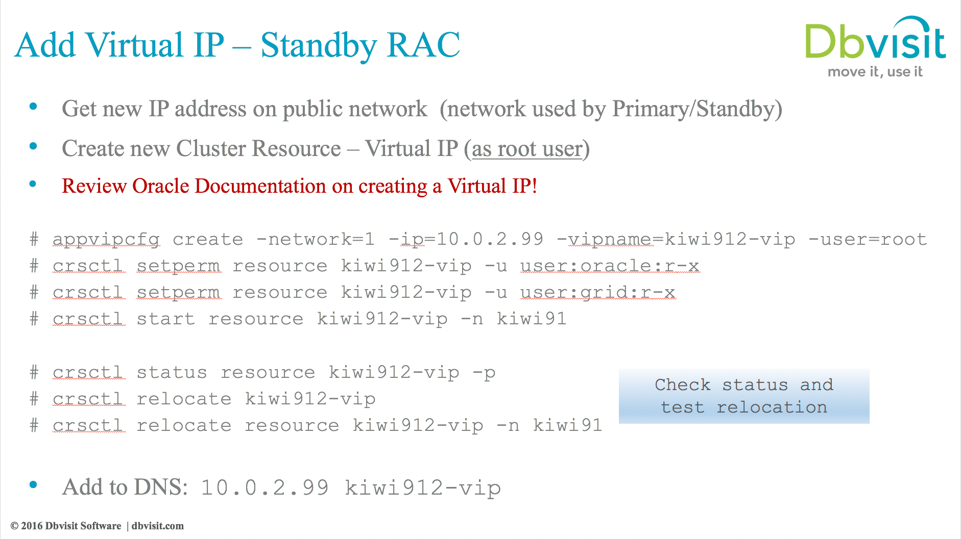 Creating the DDC File – Dbvisit Support