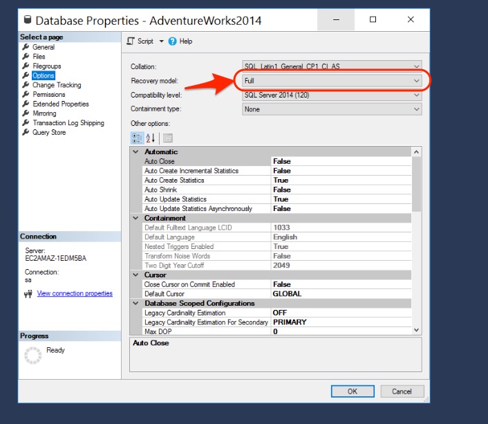 Create Dr Database For Sql Server Dbvisit Support 