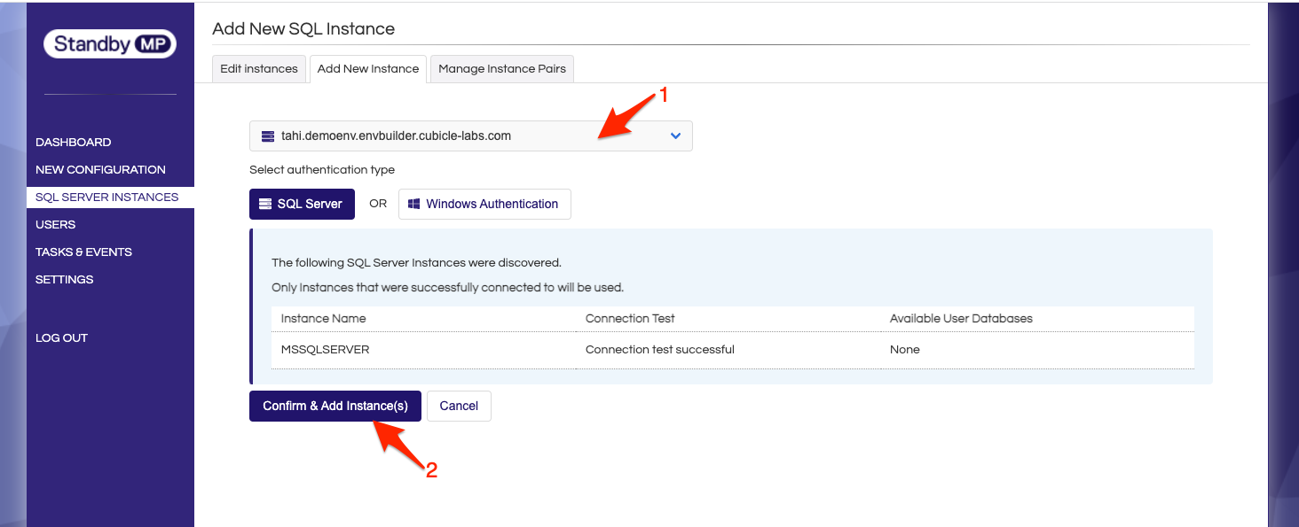 Create Dr Database For Sql Server Dbvisit Support 