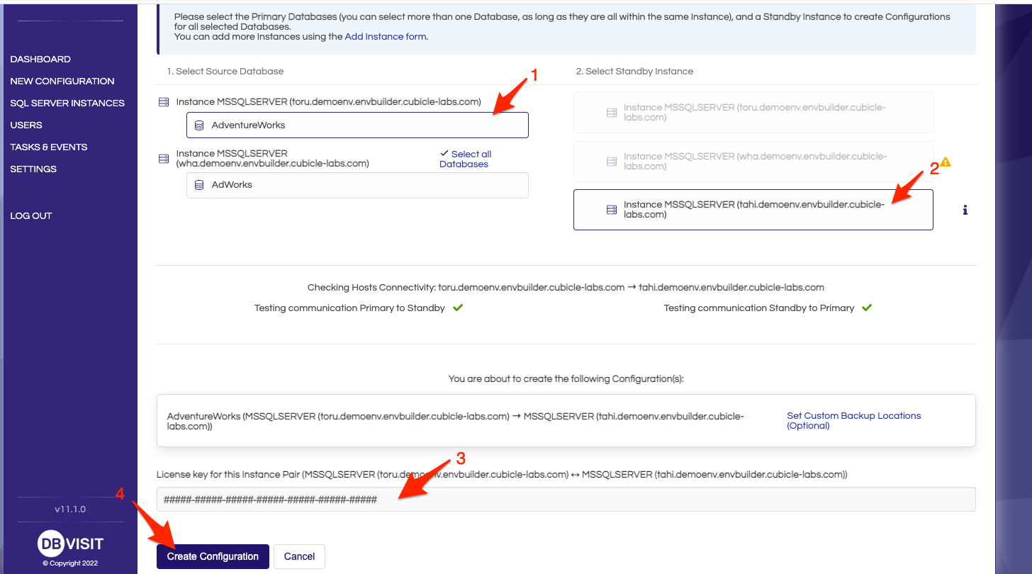 Create Dr Database For Sql Server Dbvisit Support 