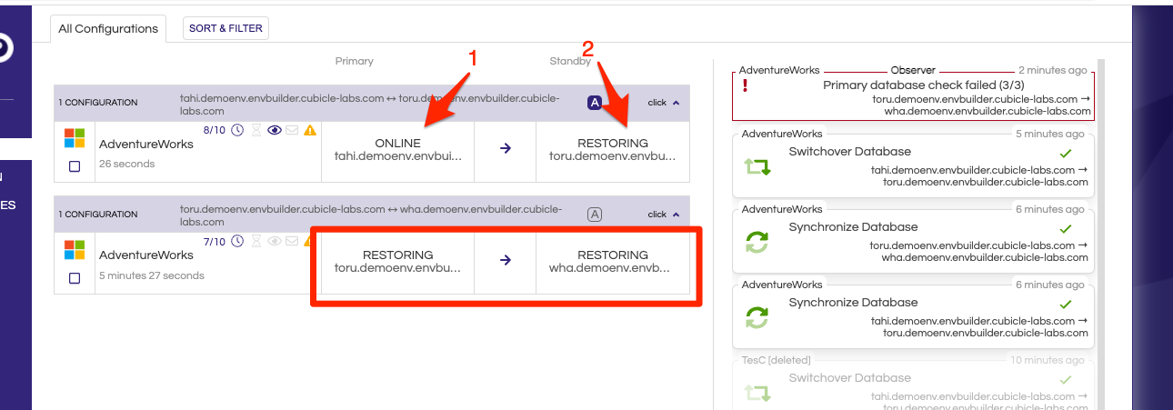 Create Dr Database For Sql Server Dbvisit Support 