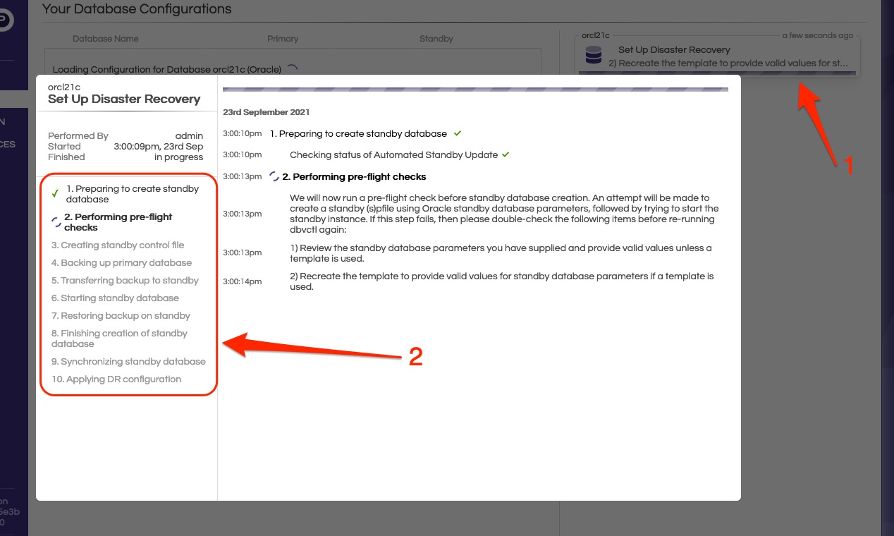 Create DR Database for Oracle – Dbvisit Support