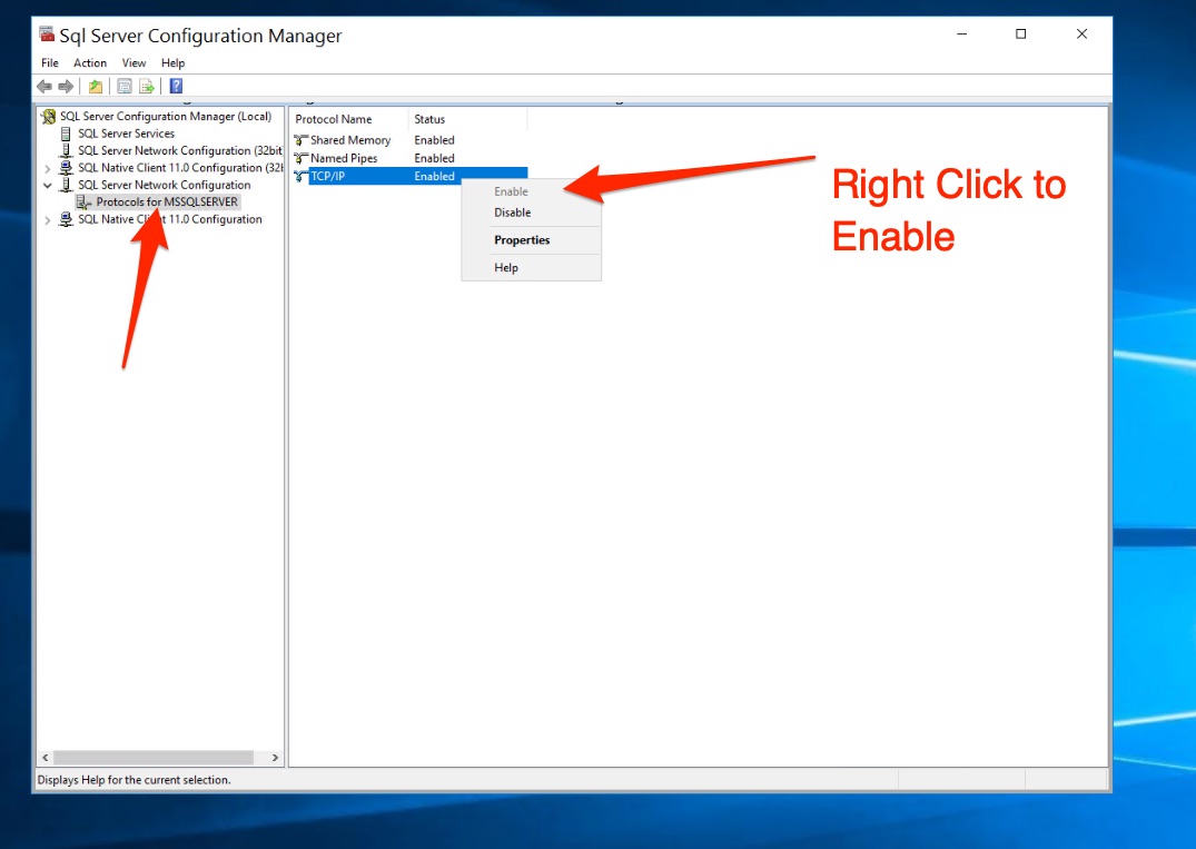 Create SQL Server Configuration – Dbvisit Support