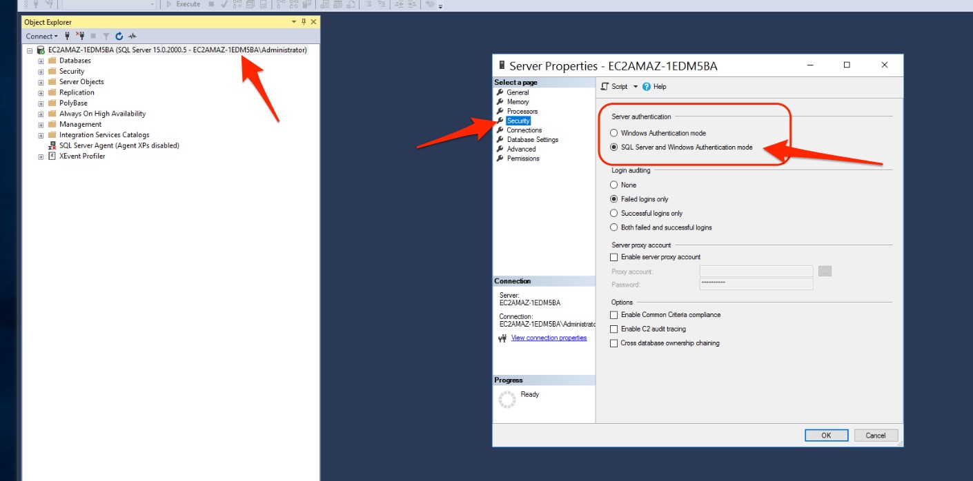 Create SQL Server Configuration – Dbvisit Support