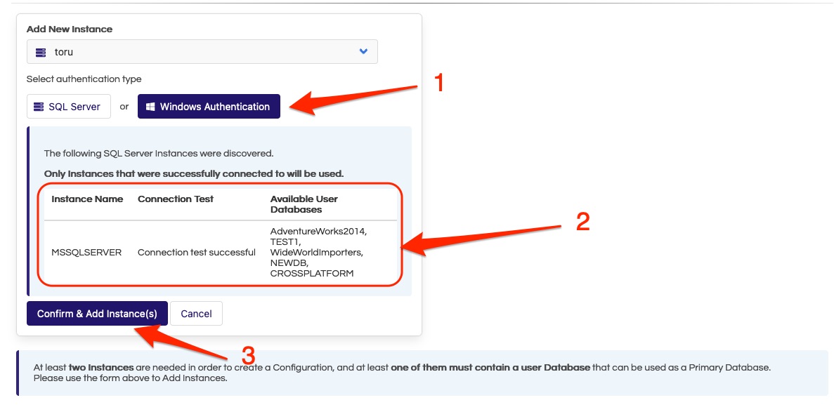 Create SQL Server Configuration – Dbvisit Support